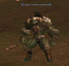 Langk Lizardman Lieutenant (Адъютант Ящеров Лангк) — База знаний Lineage 2